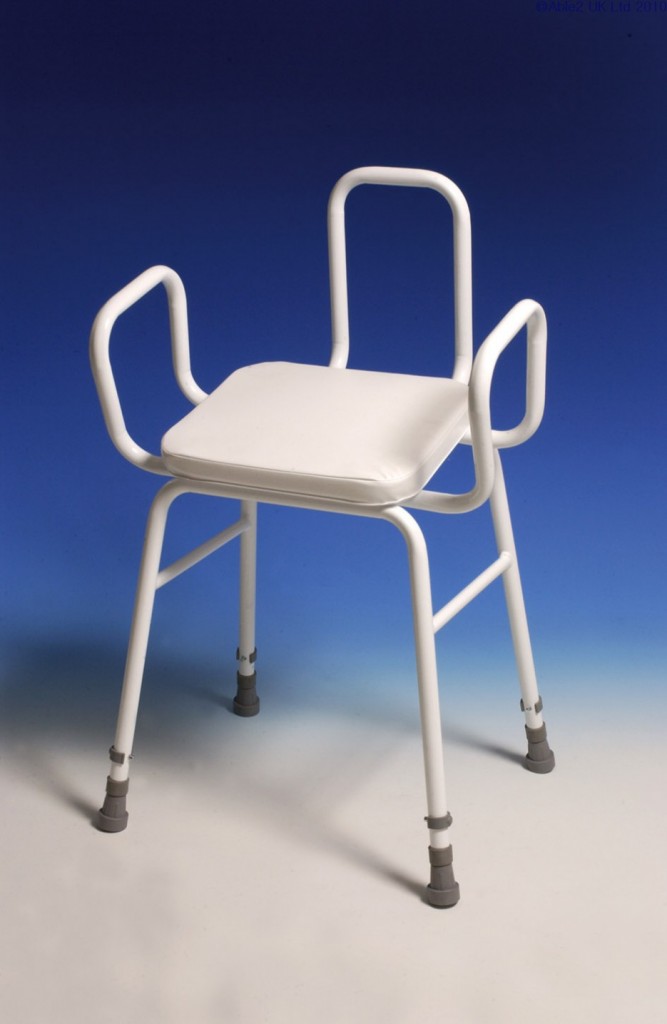 Perching Stool - adj height with arms and back - Please contact us for ...